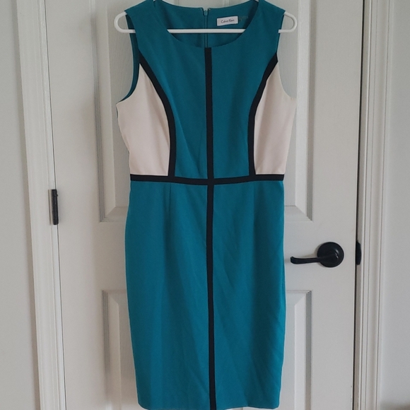 Calvin Klein | Dresses | Calvin Klein Colorblock Sheath | Poshmark